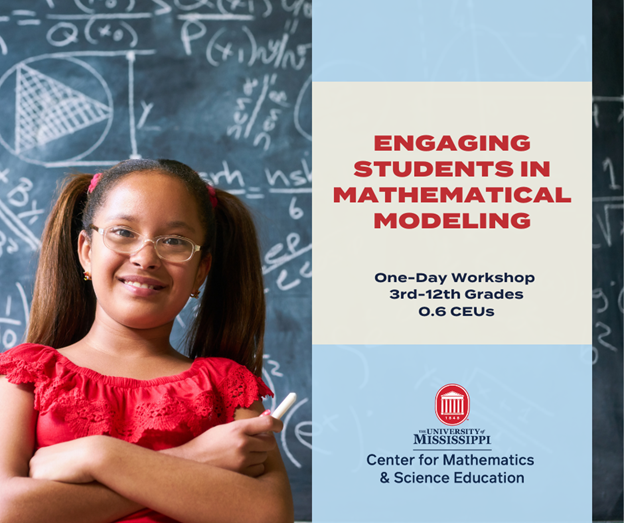 Engaging Students in Mathematical Modeling PD workshop set for March 1
