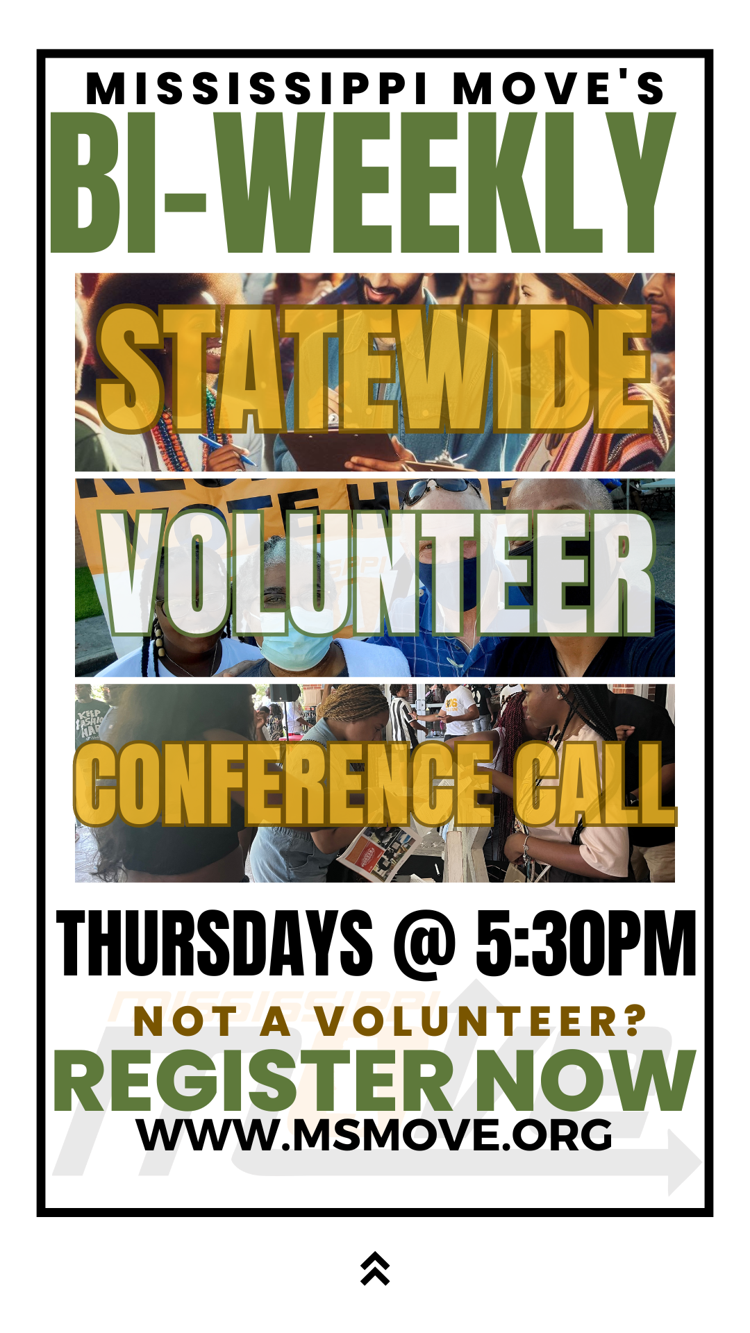 Mississippi MOVE holds bi-weekly statewide volunteer conference call